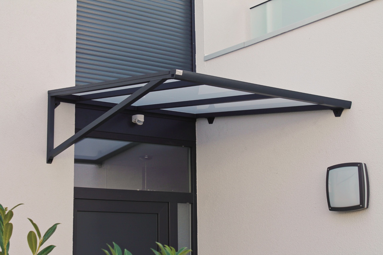 Marquise de Porte en Aluminium Sur Mesure - Anavi